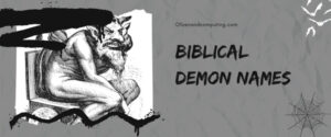 5500+ Demon Names List (2026) Hunter, Female, Male, Cool
