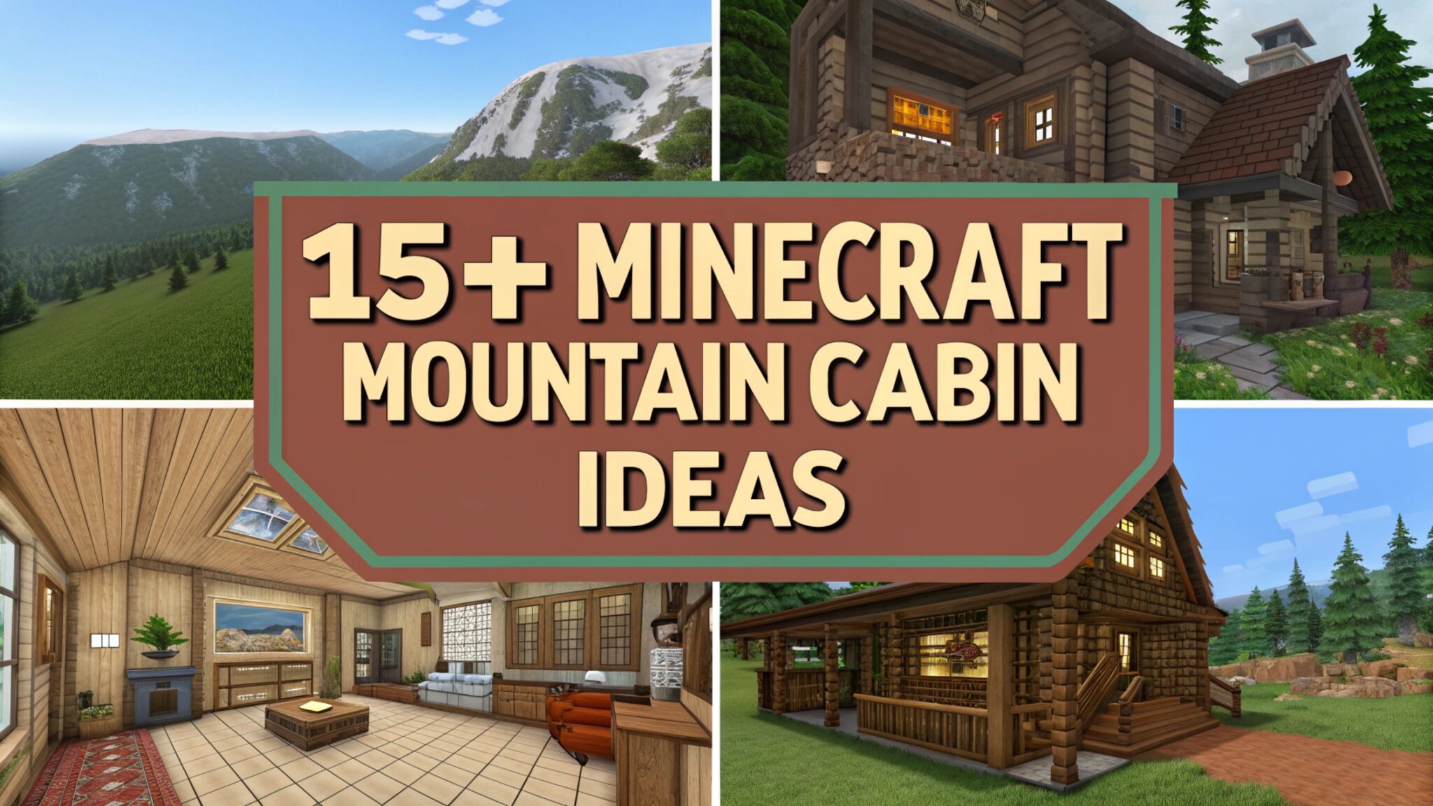 15+ Stunning Minecraft Mountain Cabins You Must Try!