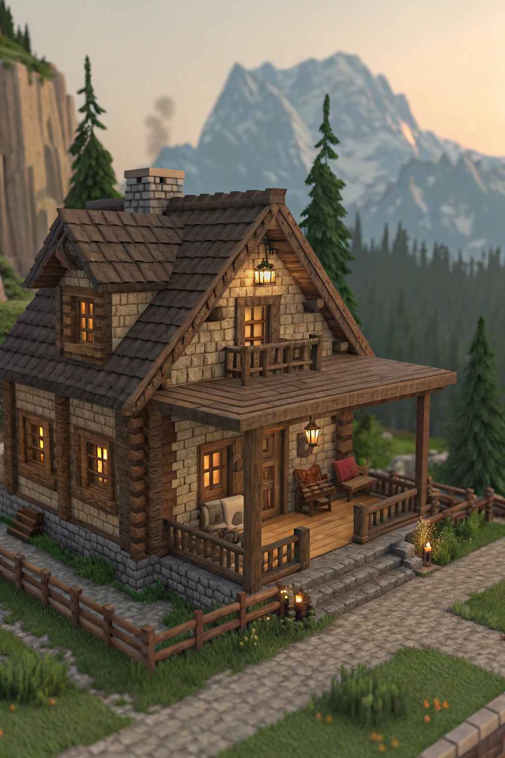 15+ Stunning Minecraft Mountain Cabins You Must Try!