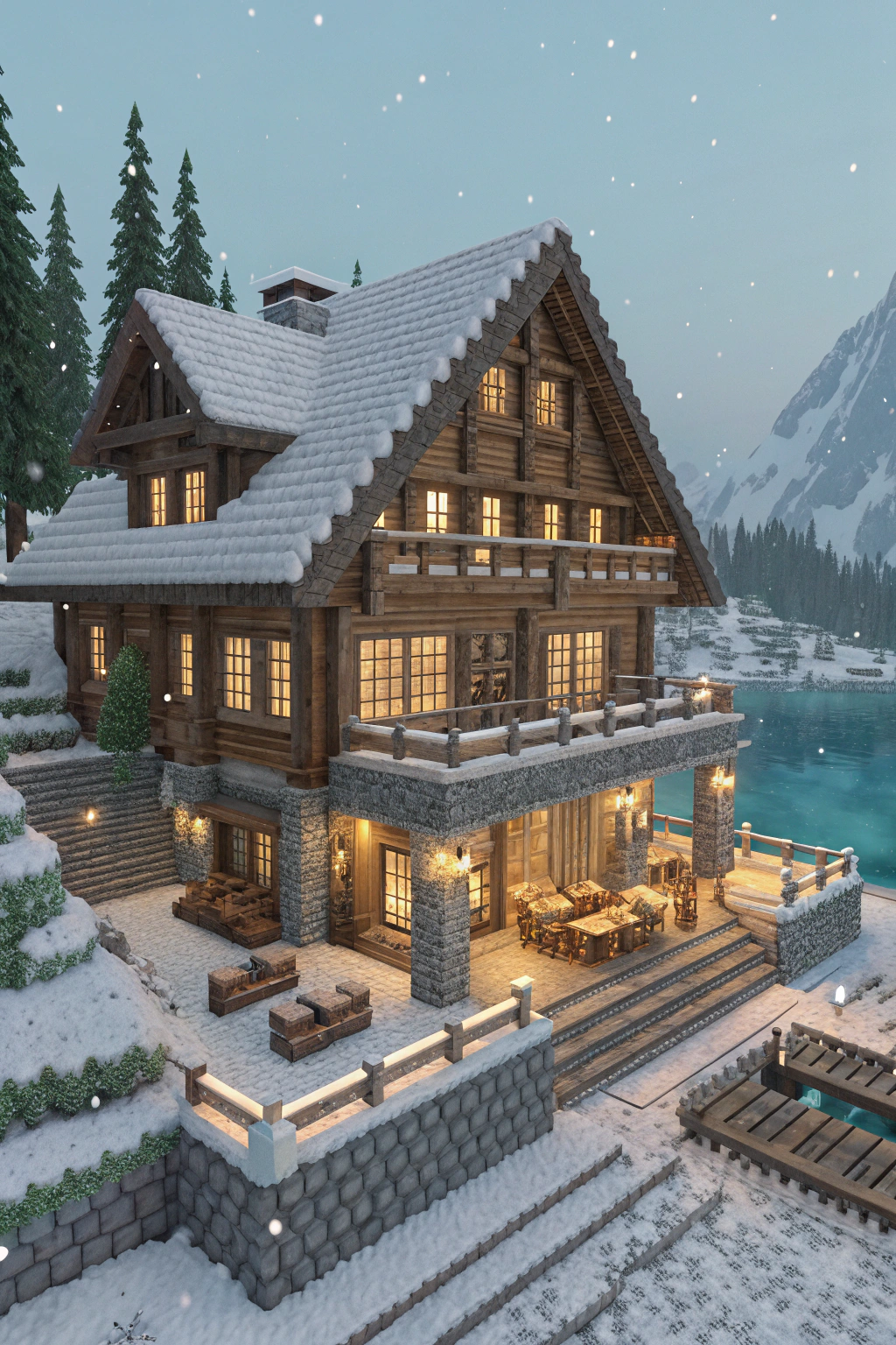 15+ Stunning Minecraft Mountain Cabins You Must Try!