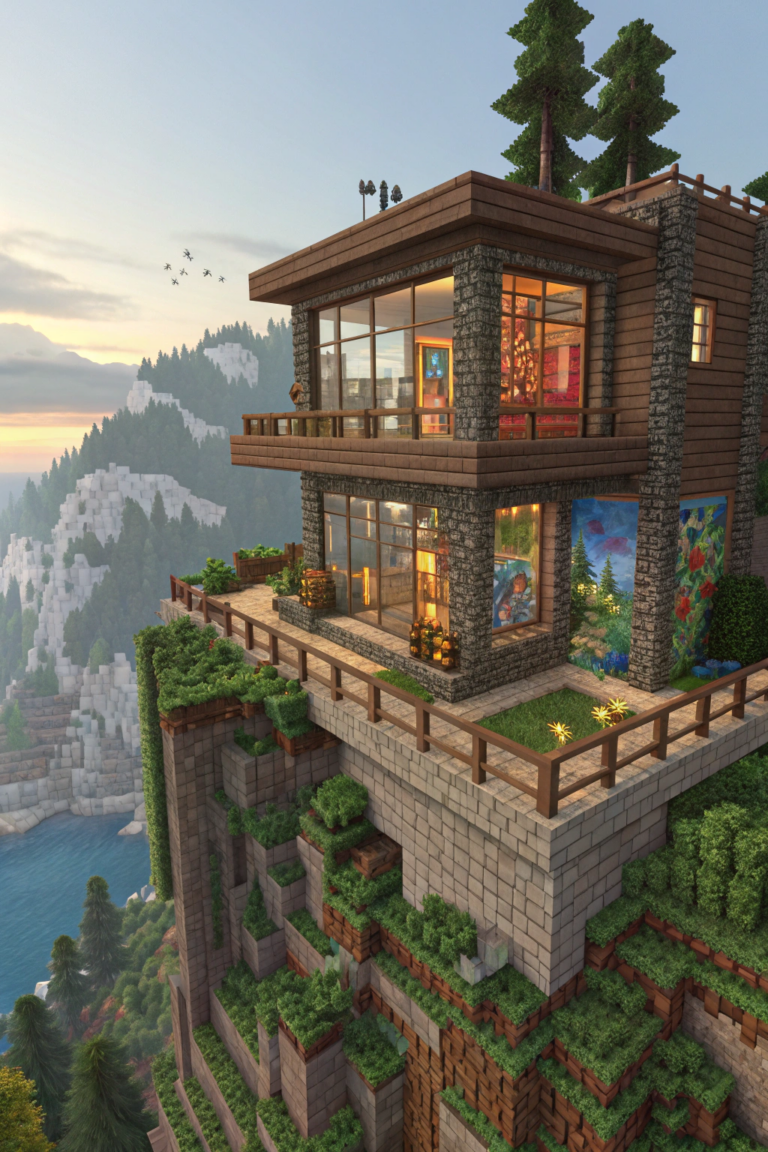 15+ Stunning Minecraft Mountain Cabins You Must Try!