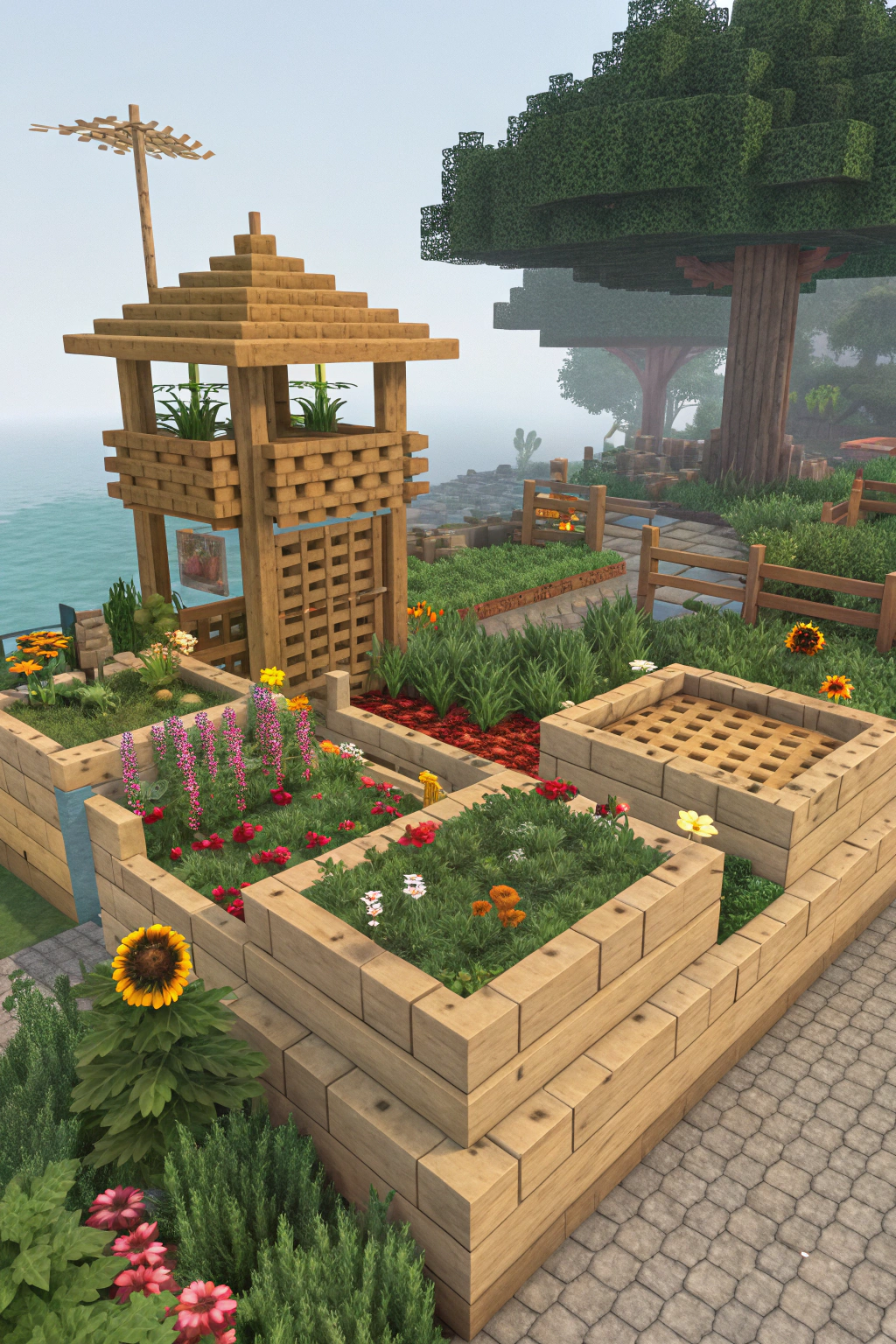 15+ Stunning Minecraft Bed Garden Ideas You Need to Try!