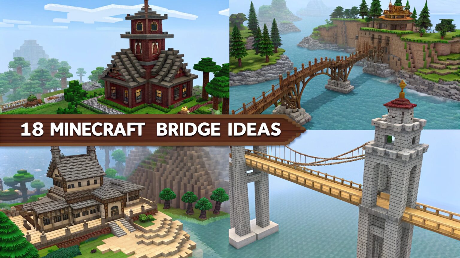 18 Best Minecraft Bridge Ideas: Cool & Creative Crossings
