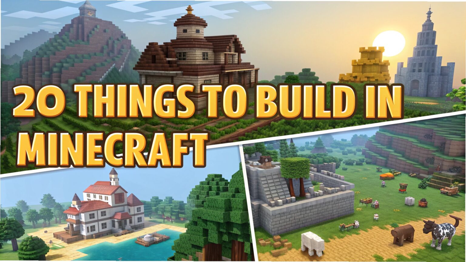 20 Things to Build in Minecraft: Best Creative Ideas for All