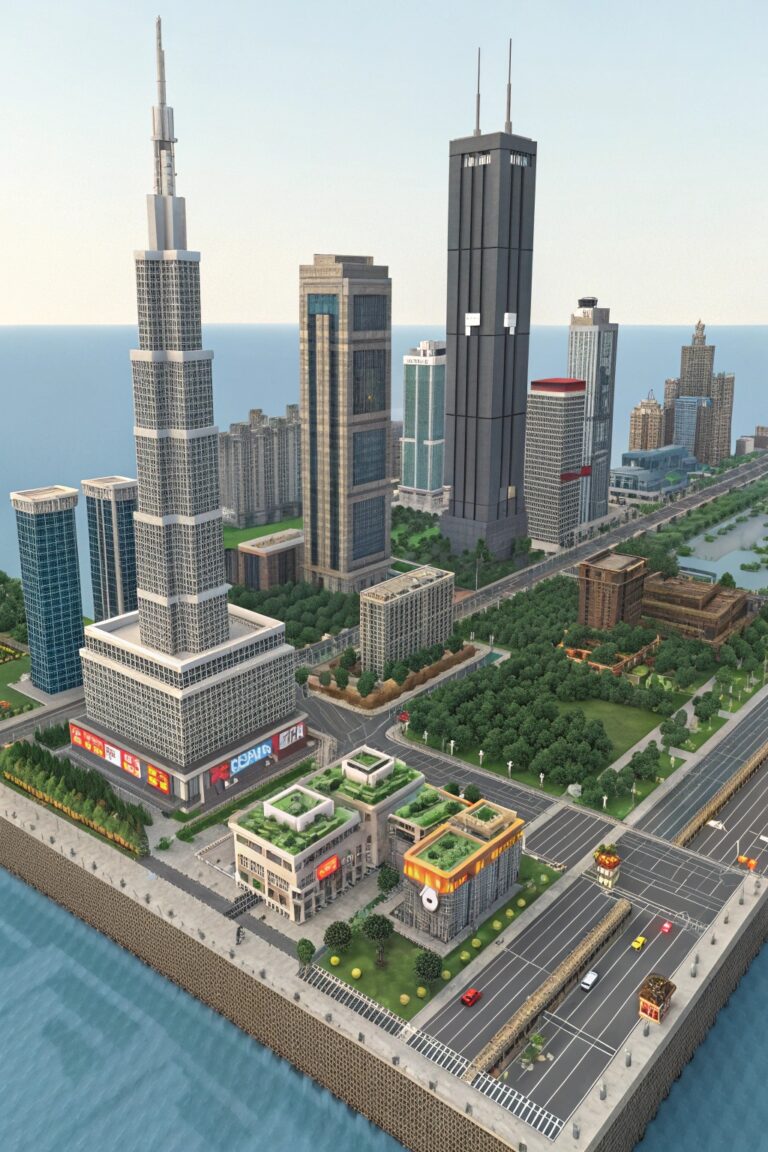 11 Best Minecraft Town Ideas: Best Buildings & Design Tips