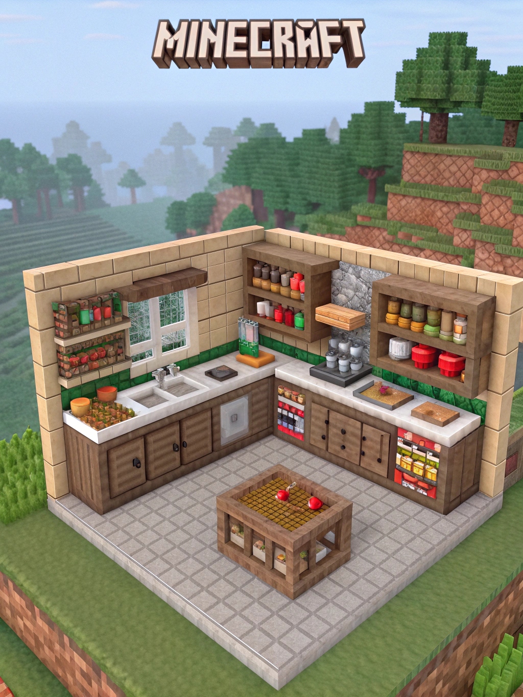 15 Minecraft Kitchen Ideas : Stylish and Functional Designs
