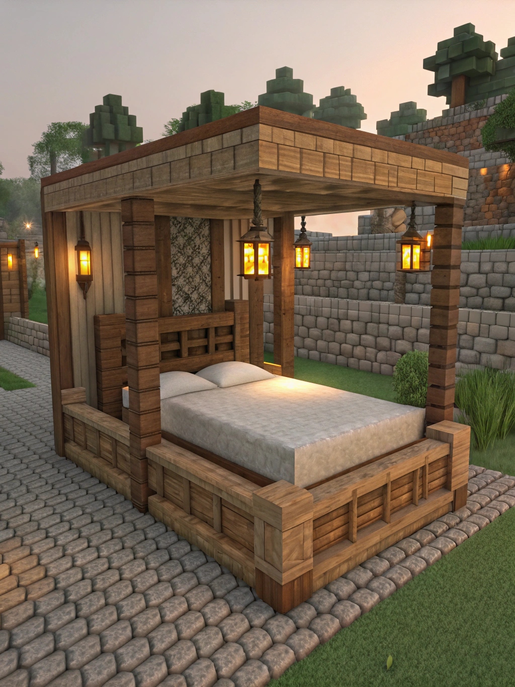 19 Minecraft Bed Designs : Stylish and Cozy Sleeping