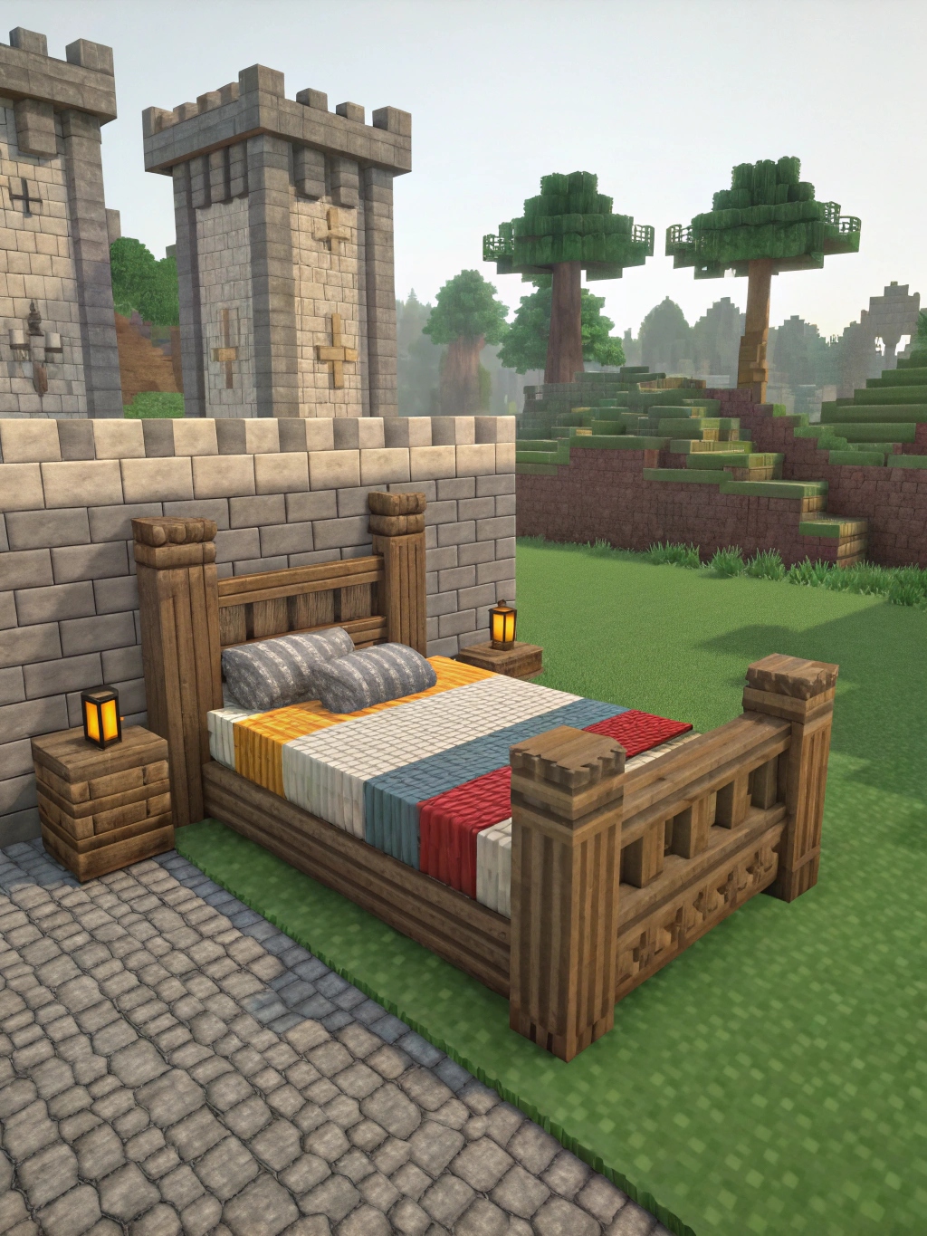 19 Minecraft Bed Designs : Stylish and Cozy Sleeping