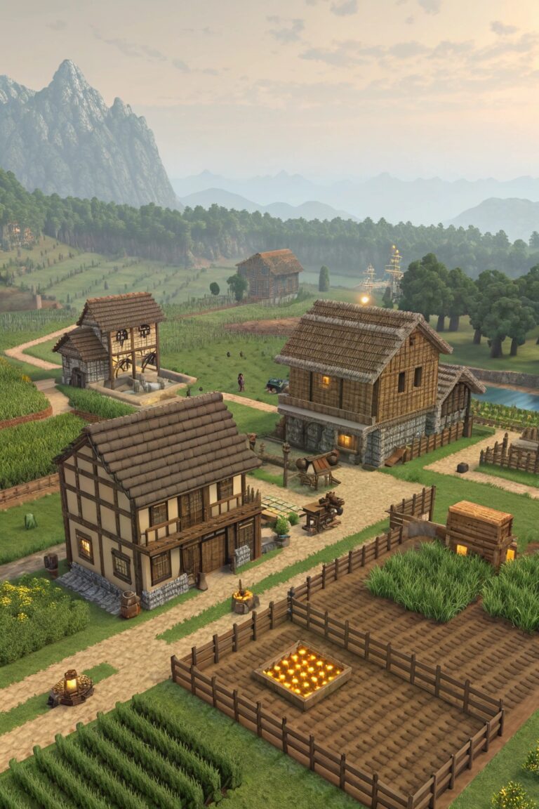 11 Best Minecraft Town Ideas: Best Buildings & Design Tips