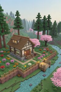 12 Cherry Blossom House Minecraft Builds: Pink Paradise Awaits