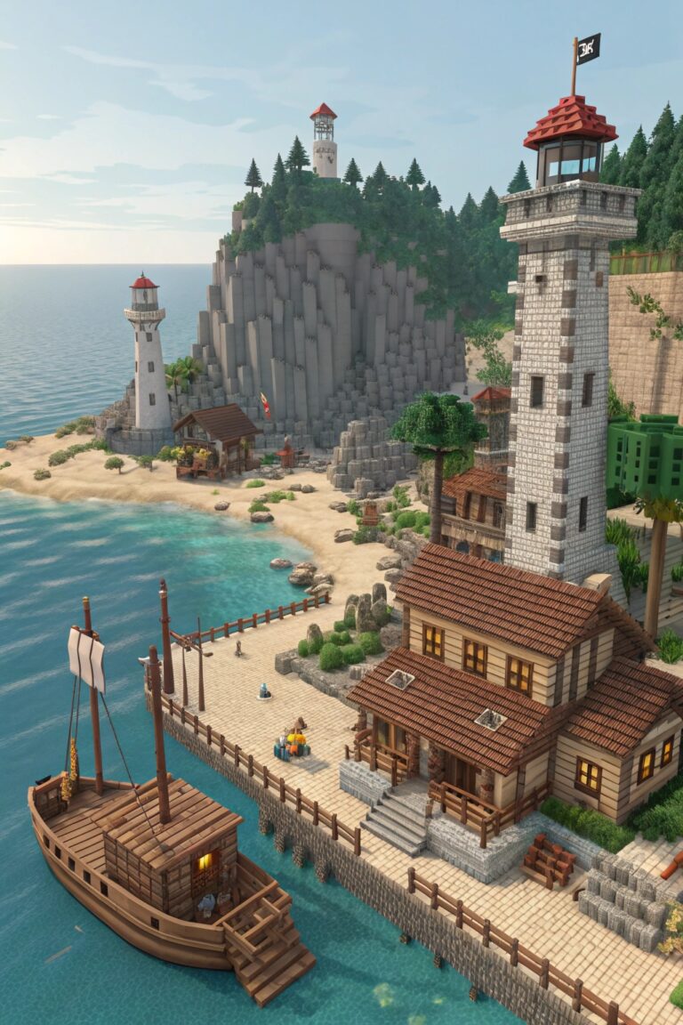 11 Best Minecraft Town Ideas: Best Buildings & Design Tips