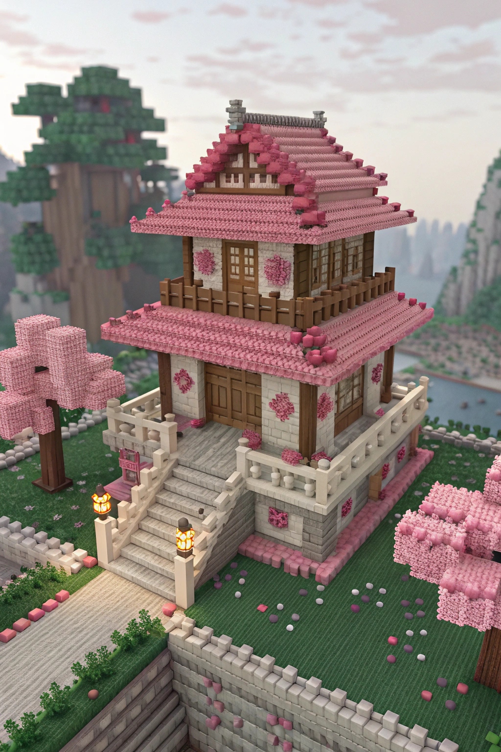 12 Cherry Blossom House Minecraft Builds: Pink Paradise Awaits