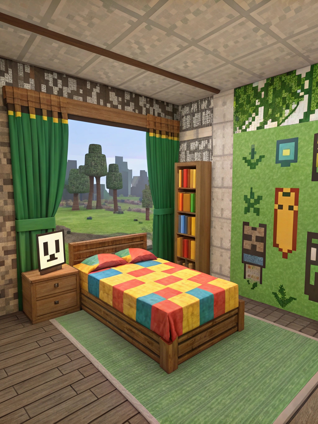 17 Minecraft Wallpaper Ideas : Decorate Your Home in Style