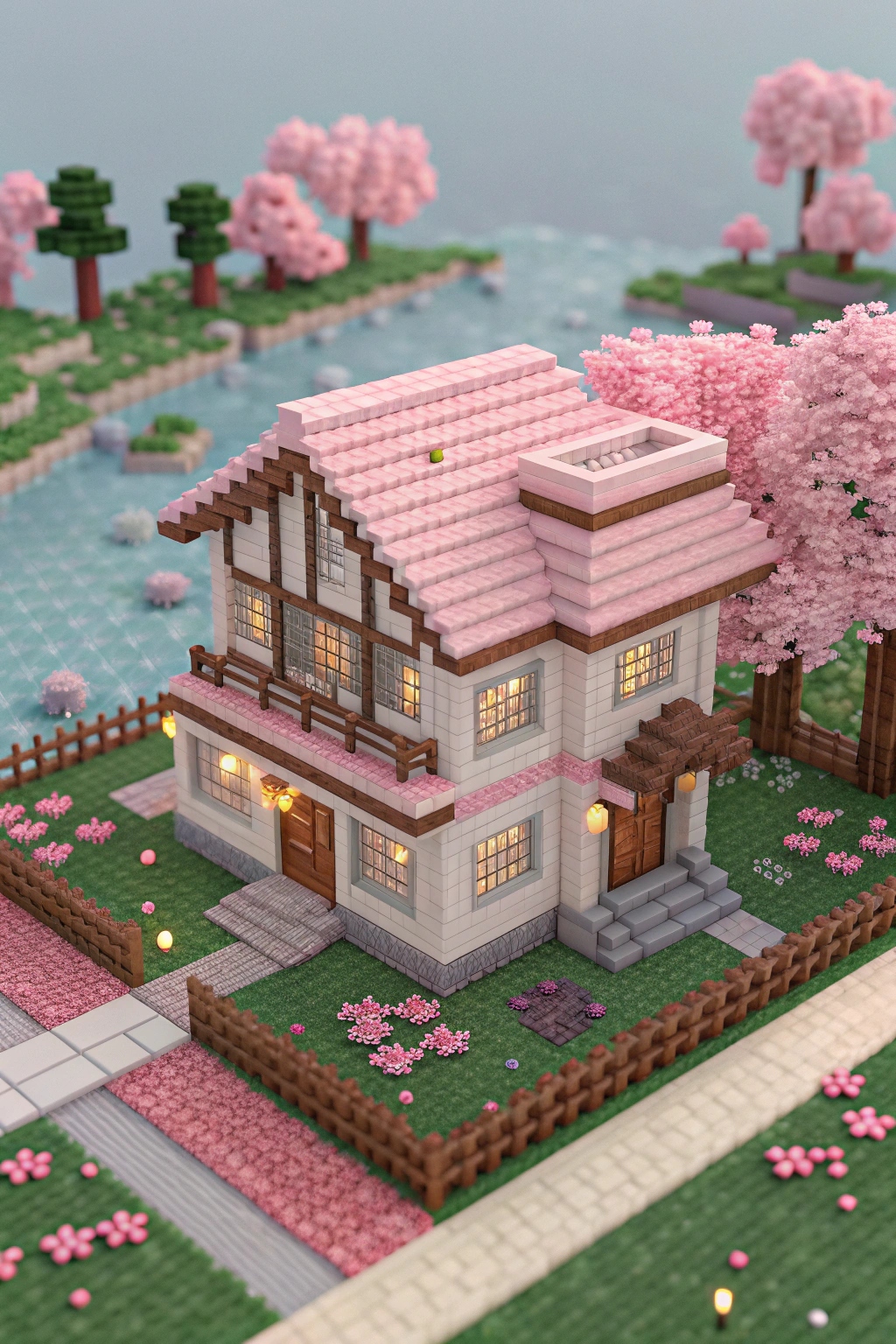 12 Cherry Blossom House Minecraft Builds: Pink Paradise Awaits