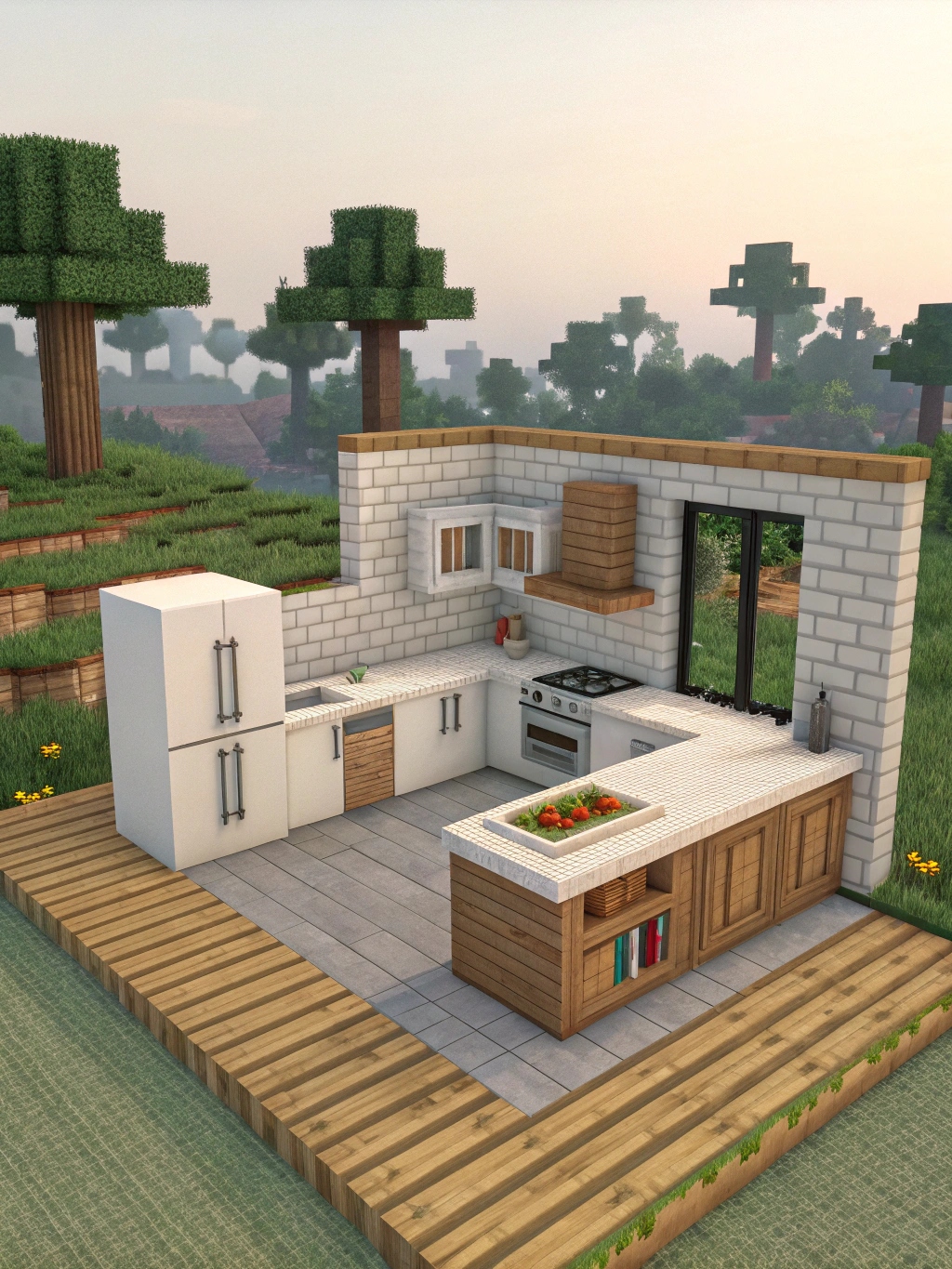 15 Minecraft Kitchen Ideas : Stylish and Functional Designs
