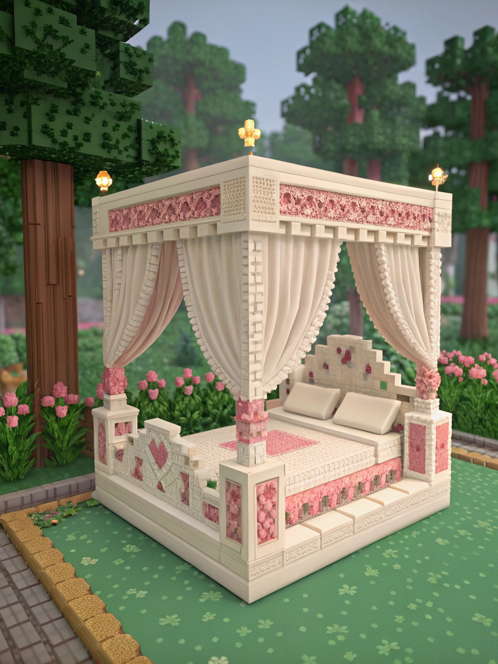 19 Minecraft Bed Designs : Stylish and Cozy Sleeping