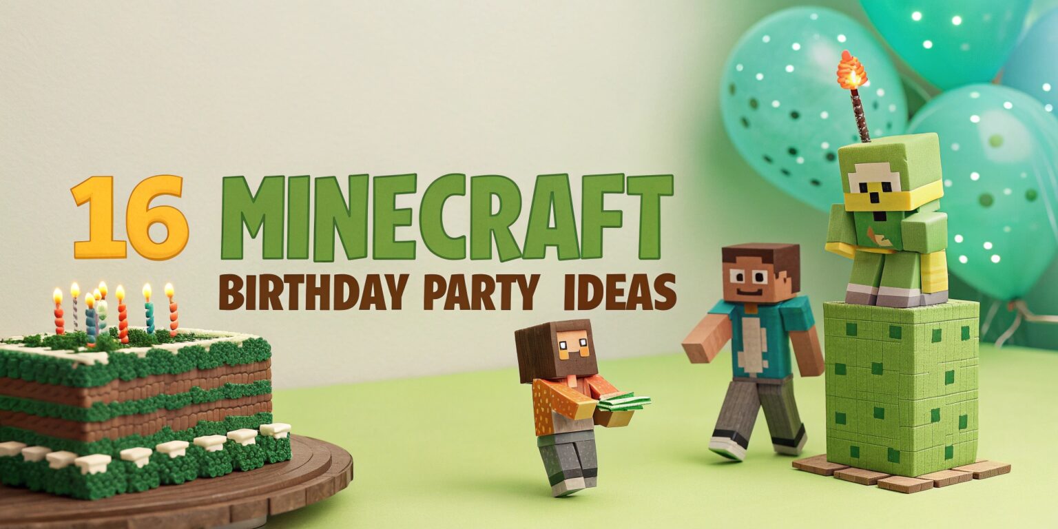 16 Minecraft Birthday Party Ideas : Fun and Creative Builds