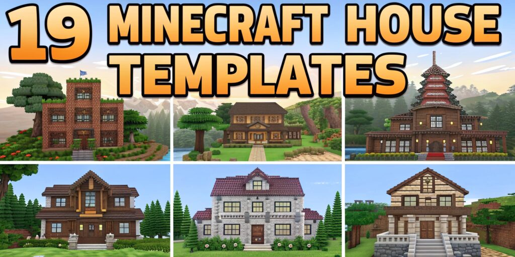 19 Minecraft House Templates: Build Fast with Easy Designs