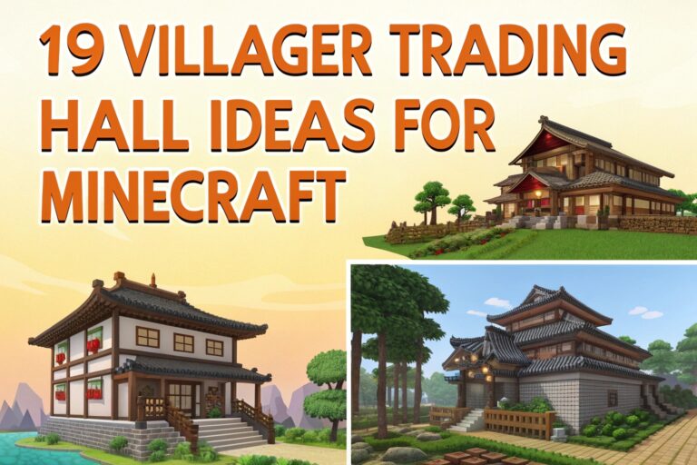 19 Villager Trading Hall Ideas for Minecraft