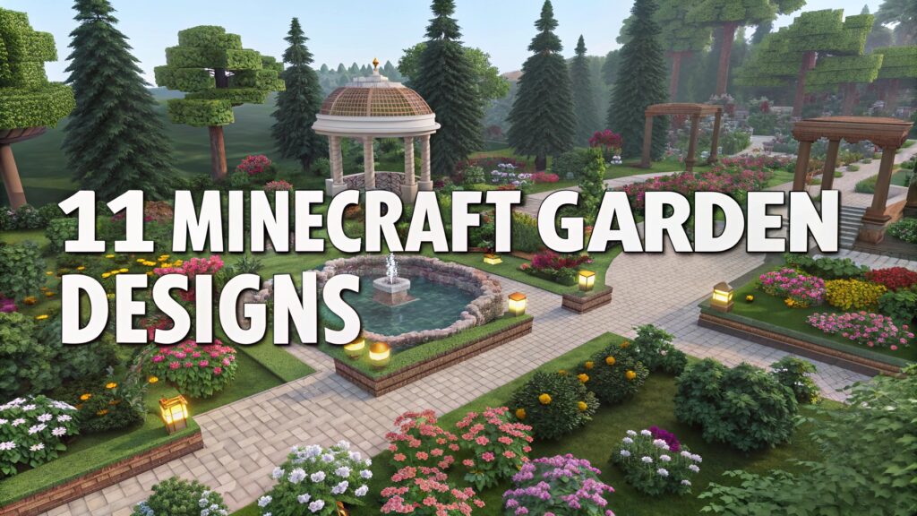 11 Minecraft Garden Designs: Beautiful & Lush Creations
