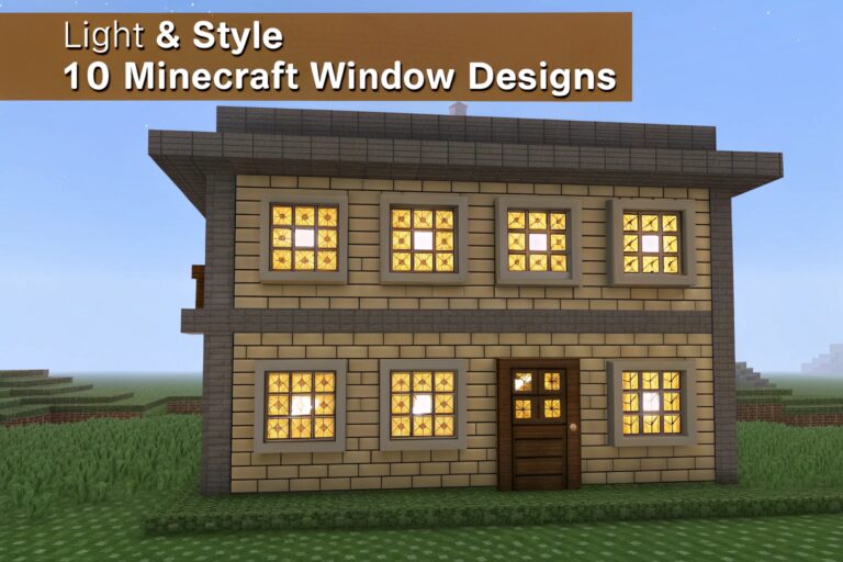 10 Minecraft Window Designs - Add Light & Style
