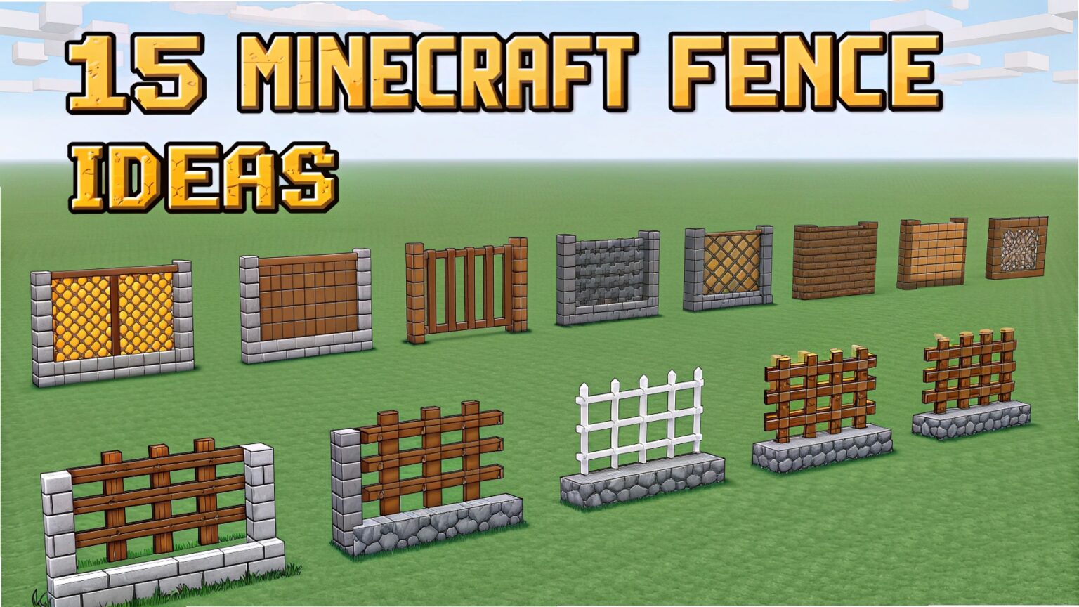 15 Minecraft Fence Ideas 2025: Protect Your Base
