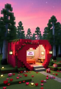 16 Valentine Minecraft Box Ideas [Sweet and Creative Builds]