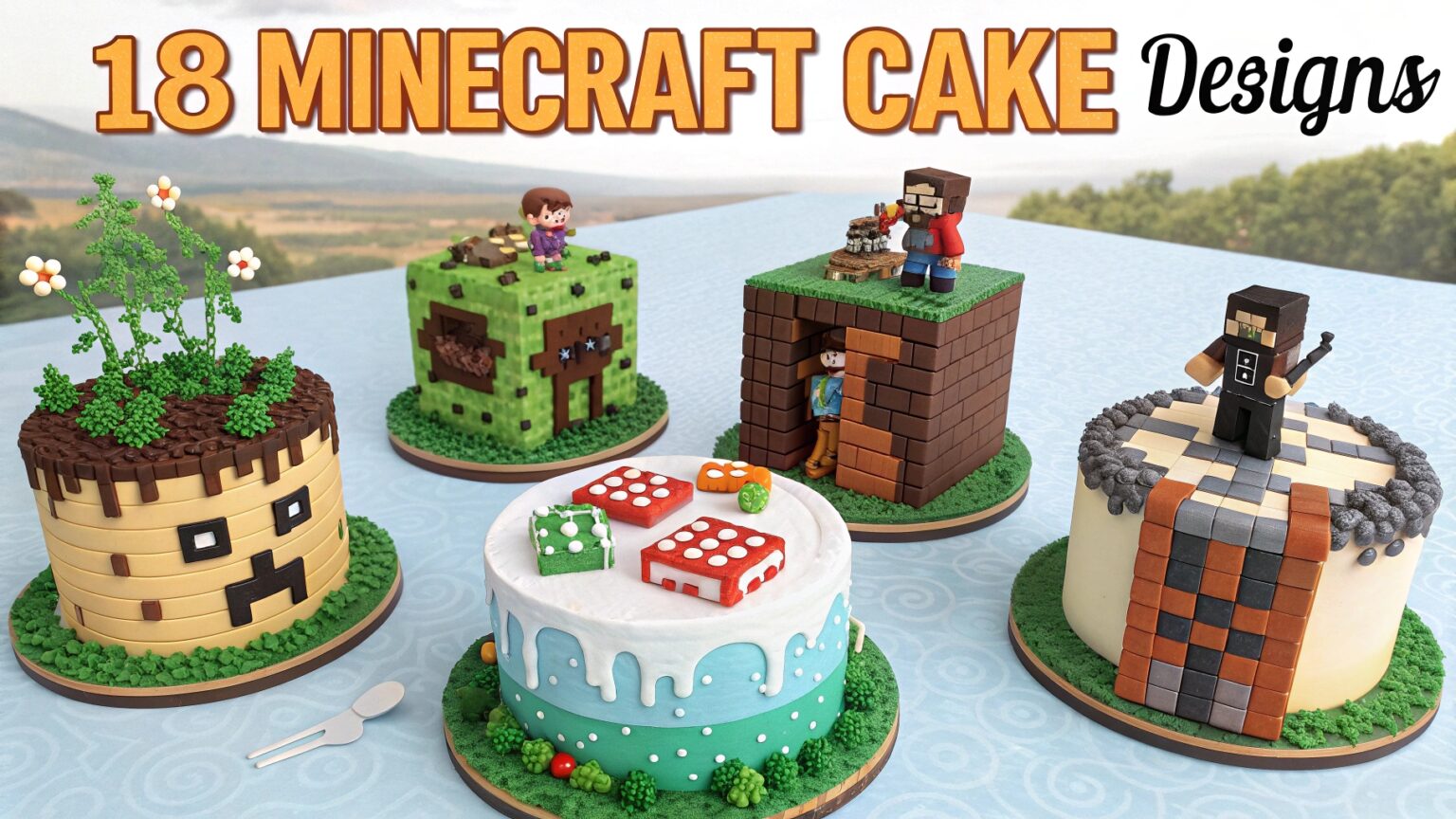 18 Minecraft Cake Designs: Sweet & Creative Blocky Treats