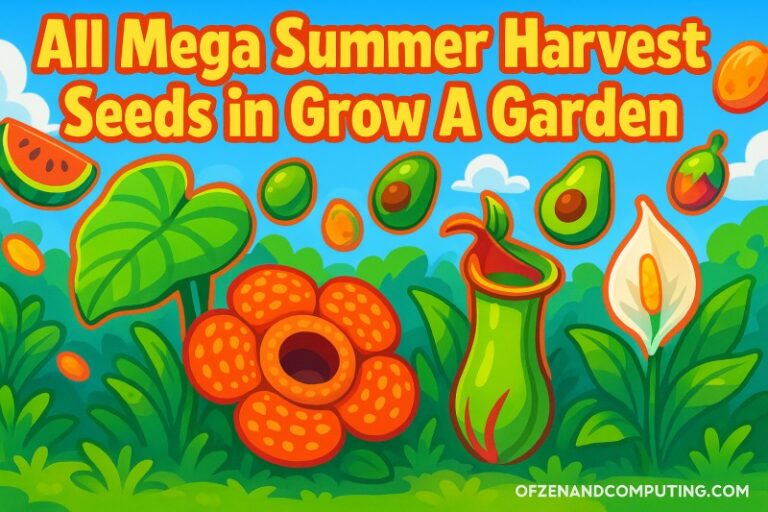 All Mega Summer Harvest Seeds in Grow A Garden (March 2026)