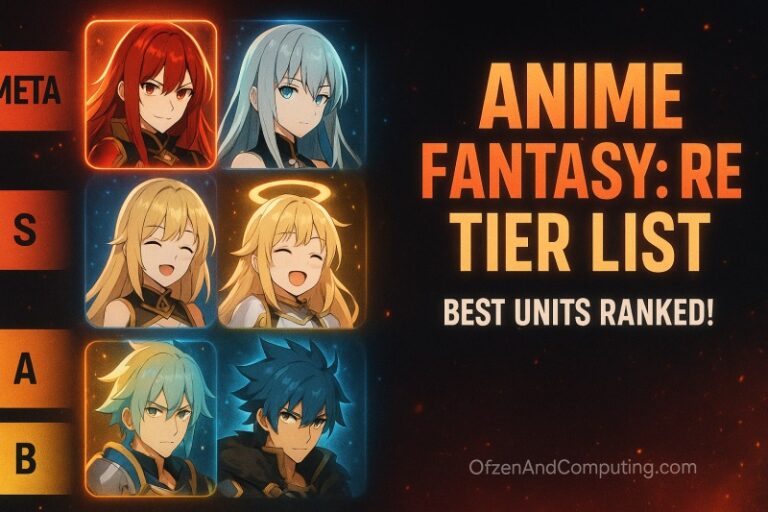 Anime Fantasy: RE Tier List (September 2025) Best Units Ranked