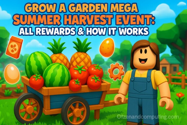 Grow a Garden Summer Harvest Event - All 44 Rewards (Juli 2025)