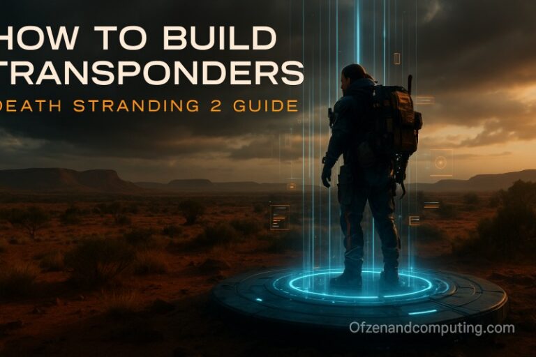 How to Build Transponders in Death Stranding 2 (March 2026 Guide)