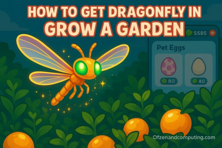 How to Get Dragonfly in Grow a Garden Roblox? 20x Gold Mutation!