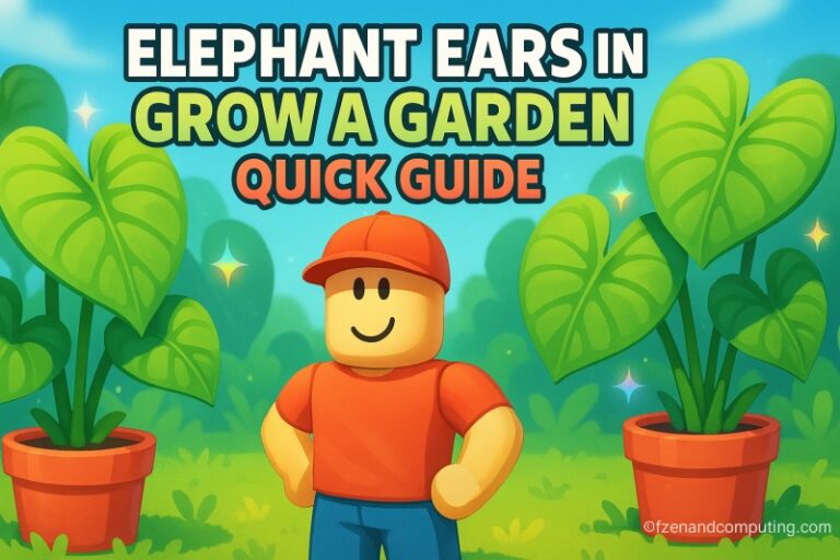 How to Get Elephant Ears in Grow a Garden? (January 2025) 80K Seed