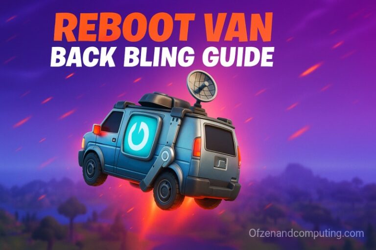 How to Get the Reboot Van Back Bling in Fortnite (julho 2025)
