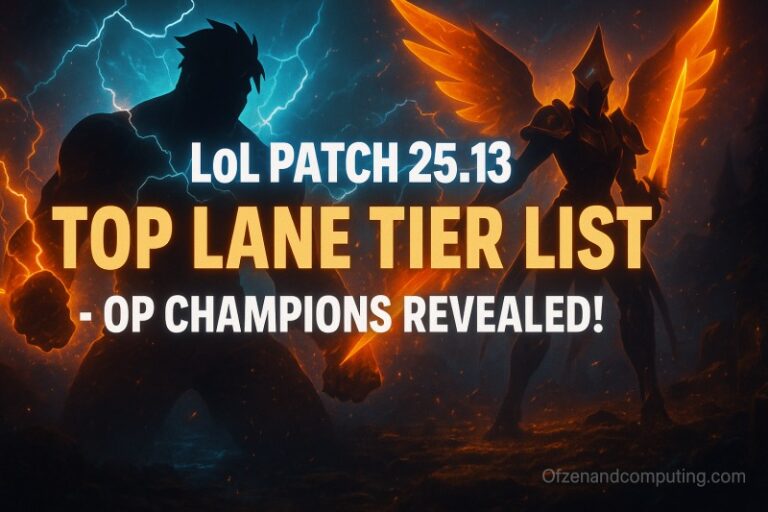 LoL Patch 25.13 Top Lane Tier List (March 2026) OP Champions