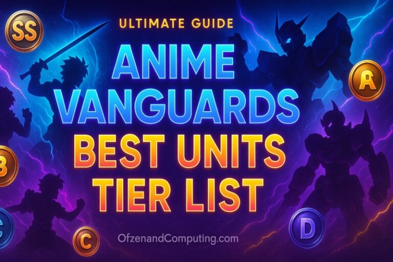 Roblox Anime Vanguards Tier List (March 2026) All UPD 7 Units