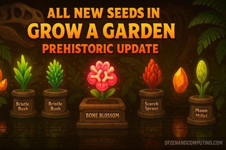 All New Seeds in Grow a Garden Prehistoric Update Event (March 2026)
