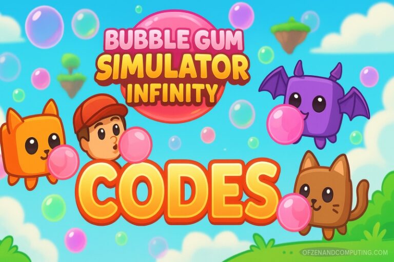 Bubble Gum Simulator Infinity Codes (December 2025) 33+ NEW Codes