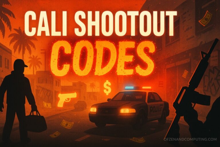 Cali Shootout Codes (March 2026) 21 NEW Active Codes