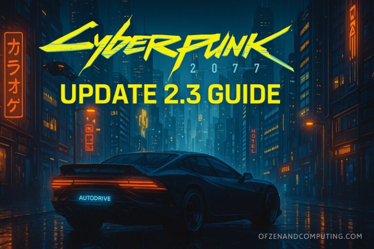 Cyberpunk 2077 Update 2.3 Guide (June 2026) New Rides, AutoDrive
