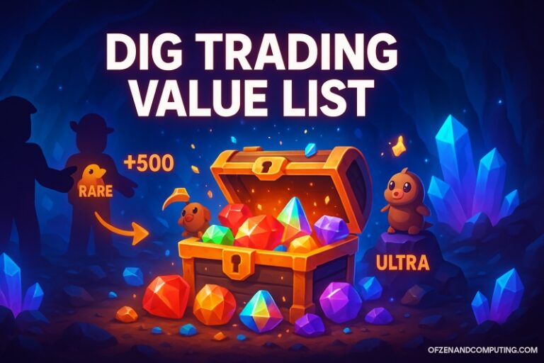 DIG Trading Value List (March 2026) All Items & Secrets