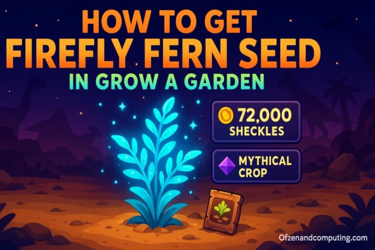 How To Get Firefly Fern Seed In Grow a Garden (December 2025 Guide)