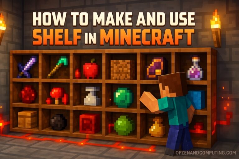 How to Make and Use Shelf in Minecraft (December 2025) Automate