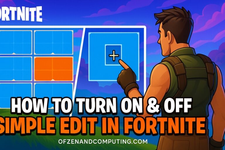 How to Turn On and Off Simple Edit in Fortnite (2026 Guide)