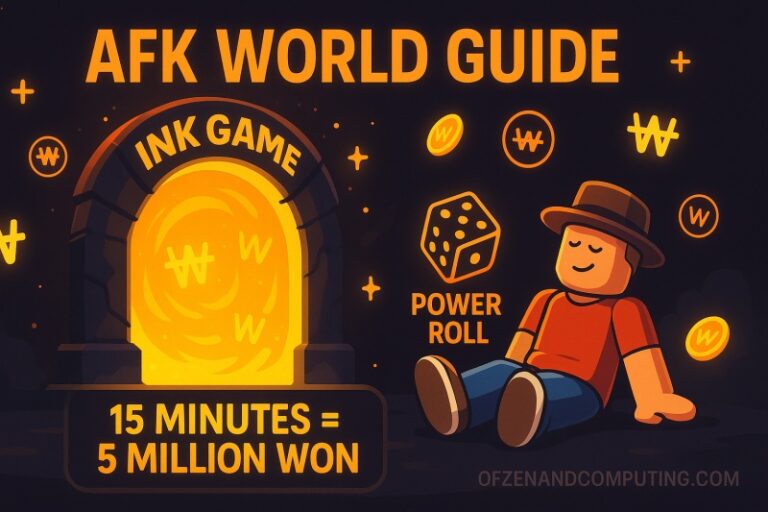 INK Game AFK World Guide (2026) Get 5M Won Every 15 Minutes