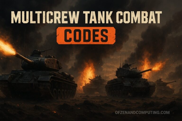 Multicrew Tank Combat Codes (December 2025) 15 NEW Active Codes