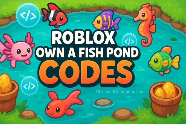 Roblox Own a Fish Pond Codes November 2025: 82+ NEW Working Codes