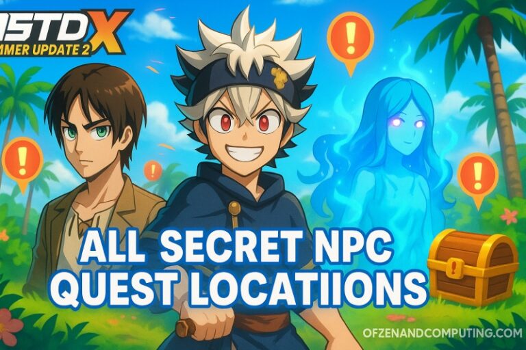 Secret NPC Quest Locations in ASTD X Summer Update 2 (2025)