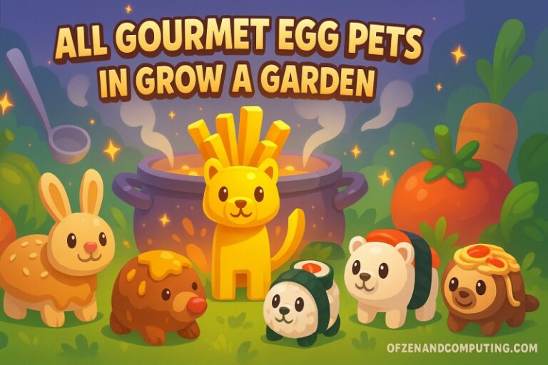 All Gourmet Egg Pets in Grow a Garden (March 2026) 10+ Food Pets